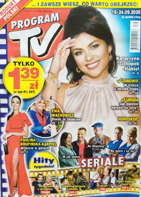 Katarzyna Cichopek Program TV Magazine 18 September 2020 Cover Photo Poland katarzyna-cichopek-program-tv-magazine-18-september-2020-cover-photo-poland