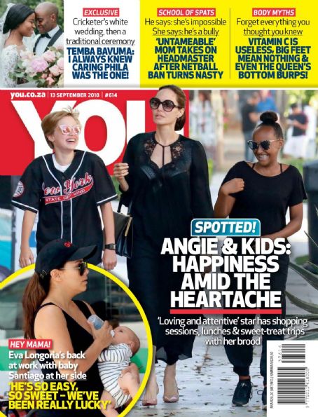Angelina Jolie Shiloh Jolie Pitt Zahara Jolie Pitt You Magazine 13 September 2018 Cover Photo