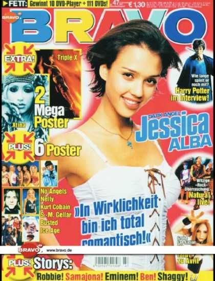 Jessica Alba Bravo Magazine 13 November 2002 Cover Photo Germany