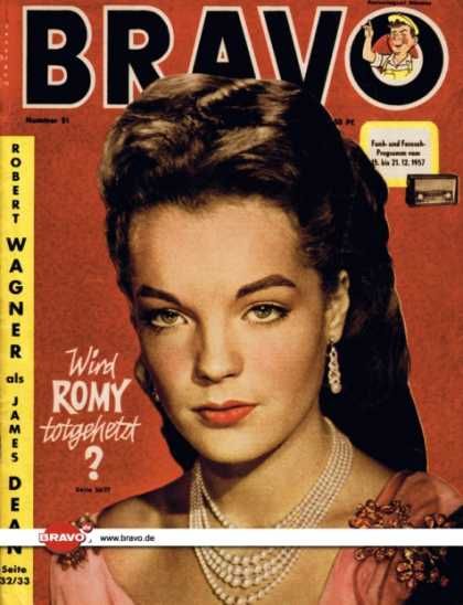 Romy Schneider Bravo Magazine 07 December 1957 Cover Photo Germany