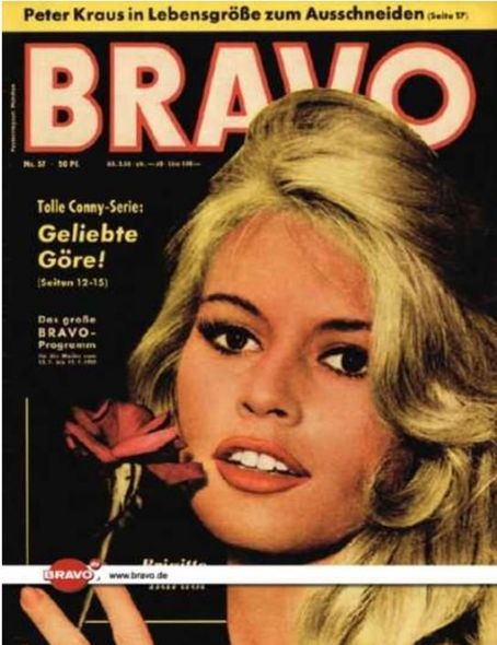 Brigitte Bardot Bravo Magazine 05 September 1959 Cover Photo Germany