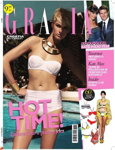 Louise Donegan Grazia Magazine July 2012 Cover Photo Croatia