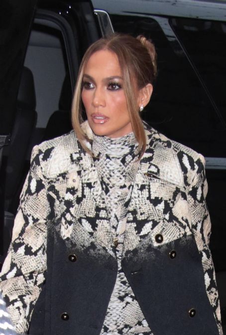 Jennifer Lopez – Wearing a snake-skin outfit at NBC studios in New York ... Jennifer Lopez – Wearing a snake-skin outfit at NBC studios in New York ...