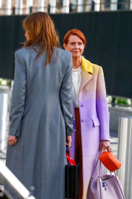 Cynthia Nixon Is Seen On The Set Of ‘and Just Like That In New York
