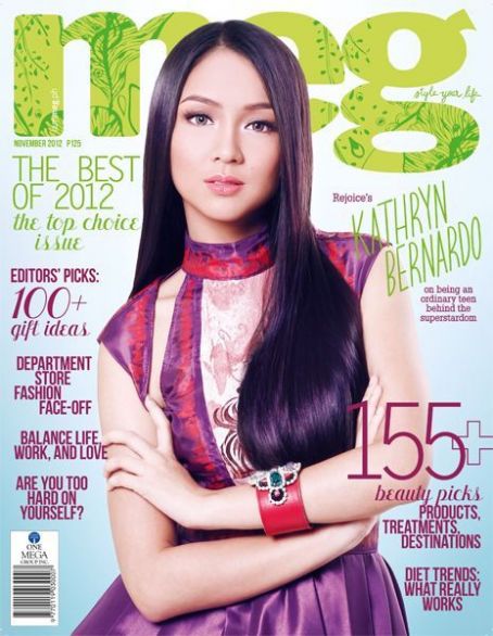 Kathryn Bernardo Meg Magazine November 2012 Cover Photo Philippines