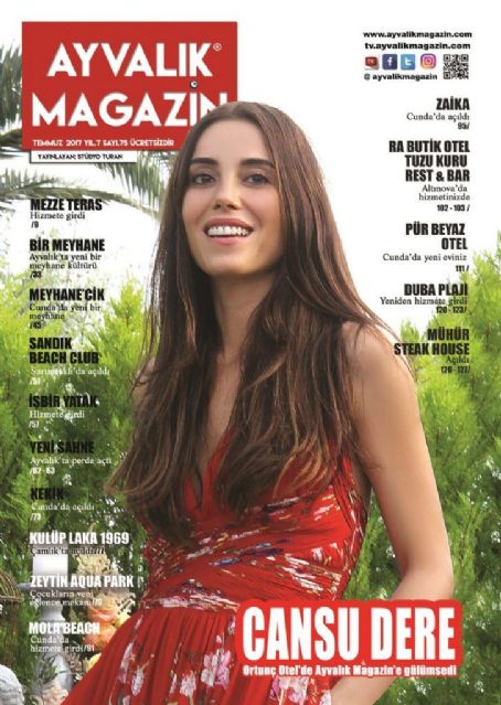 Cansu Dere, Ayvalik Magazin Magazine July 2017 Cover Photo - Turkey Cansu Dere, Ayvalik Magazin Magazine July 2017 Cover Photo - Turkey